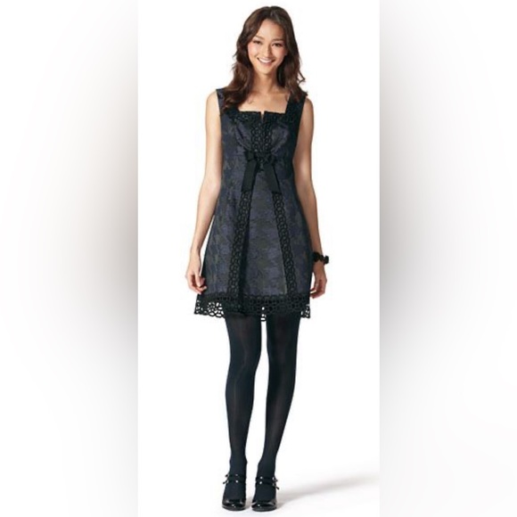 Anna Sui | Dresses | Anna Sui X Target Sheath Dress In Metallic Purple ...
